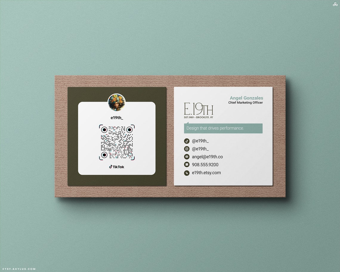 Tik Tok Business Cards • Cards to Promote Your Social Media, Marketing ...