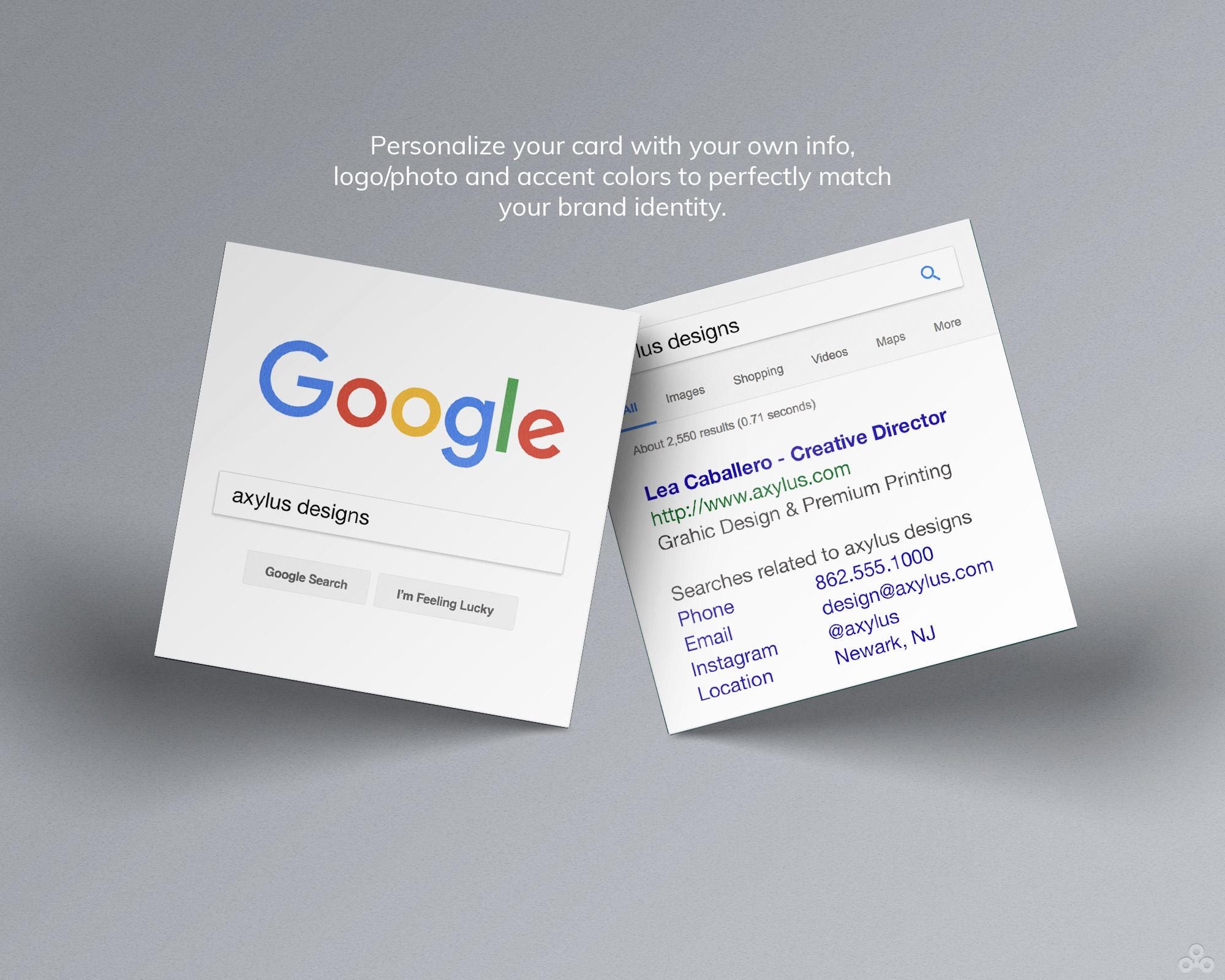Google Business Cards • Square Mini Cards, SEO, Marketing, Small ...