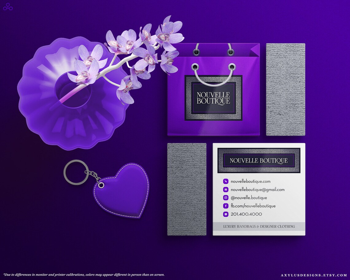 Shopping Bag Boutique Business Cards • Online Store, Ecommerce ...