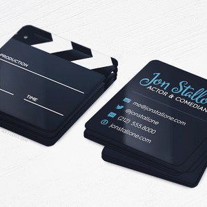 Mini Actor Business Cards Film Maker Movie Clapper Video - Etsy