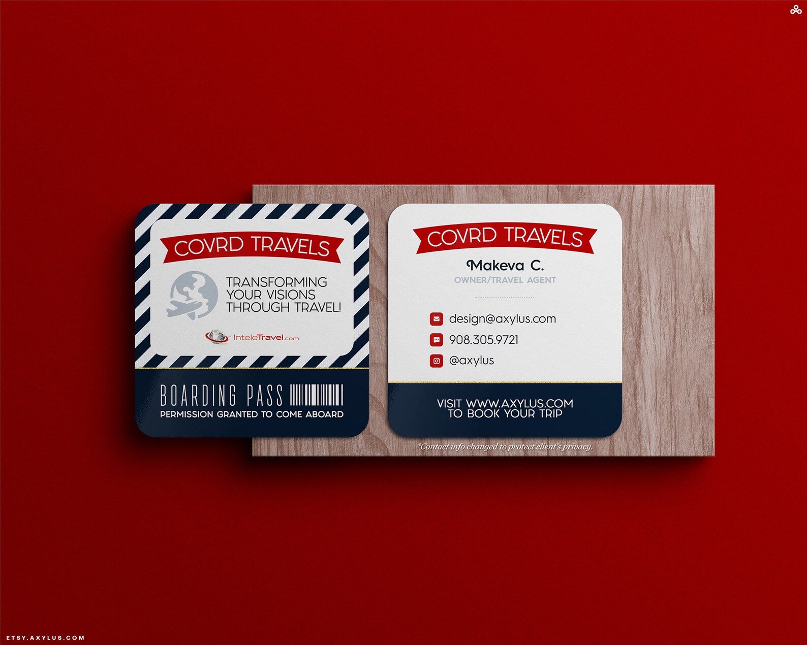 Custom Full Color Social Business Cards • Personalized Business Cards ...