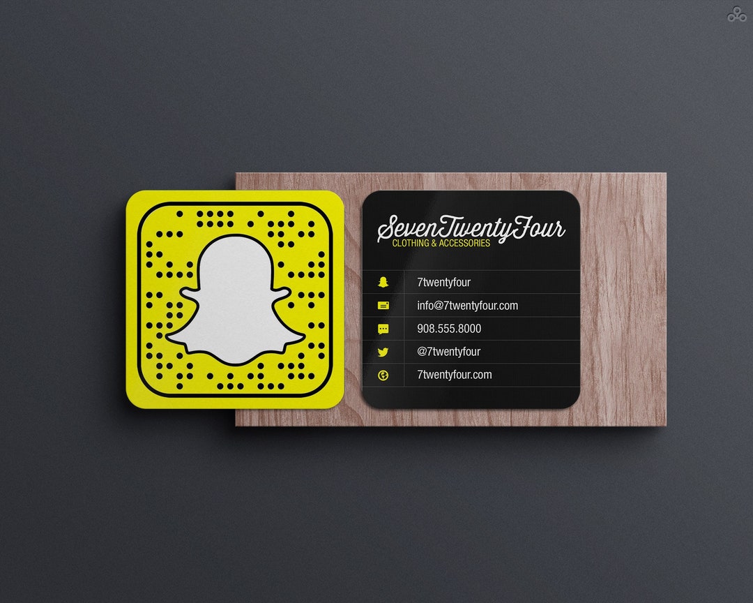 Snap Cards Mini Business Cards Creative Social Media Business Cards ...