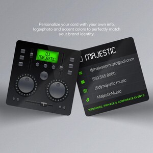 Mixer DJ Business Cards, Music Producer, Mixing Board, Audio Engineer ...