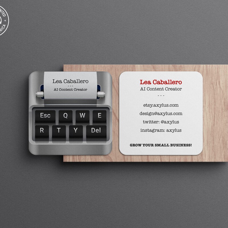 Writer Business Card - Etsy