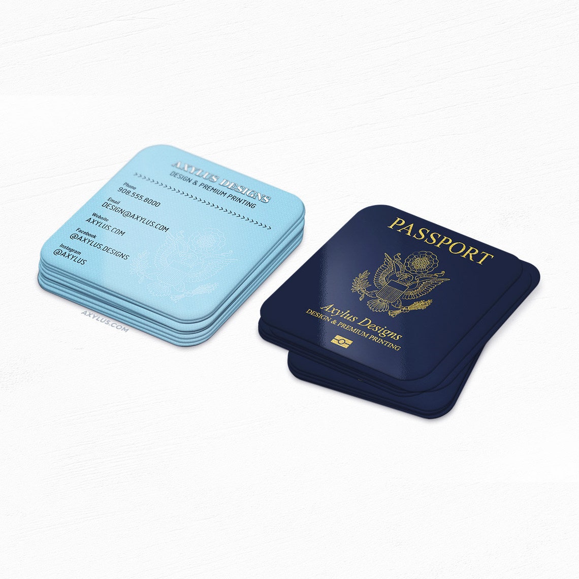 Passport Mini Cards Travel Agent Business Cards Business - Etsy