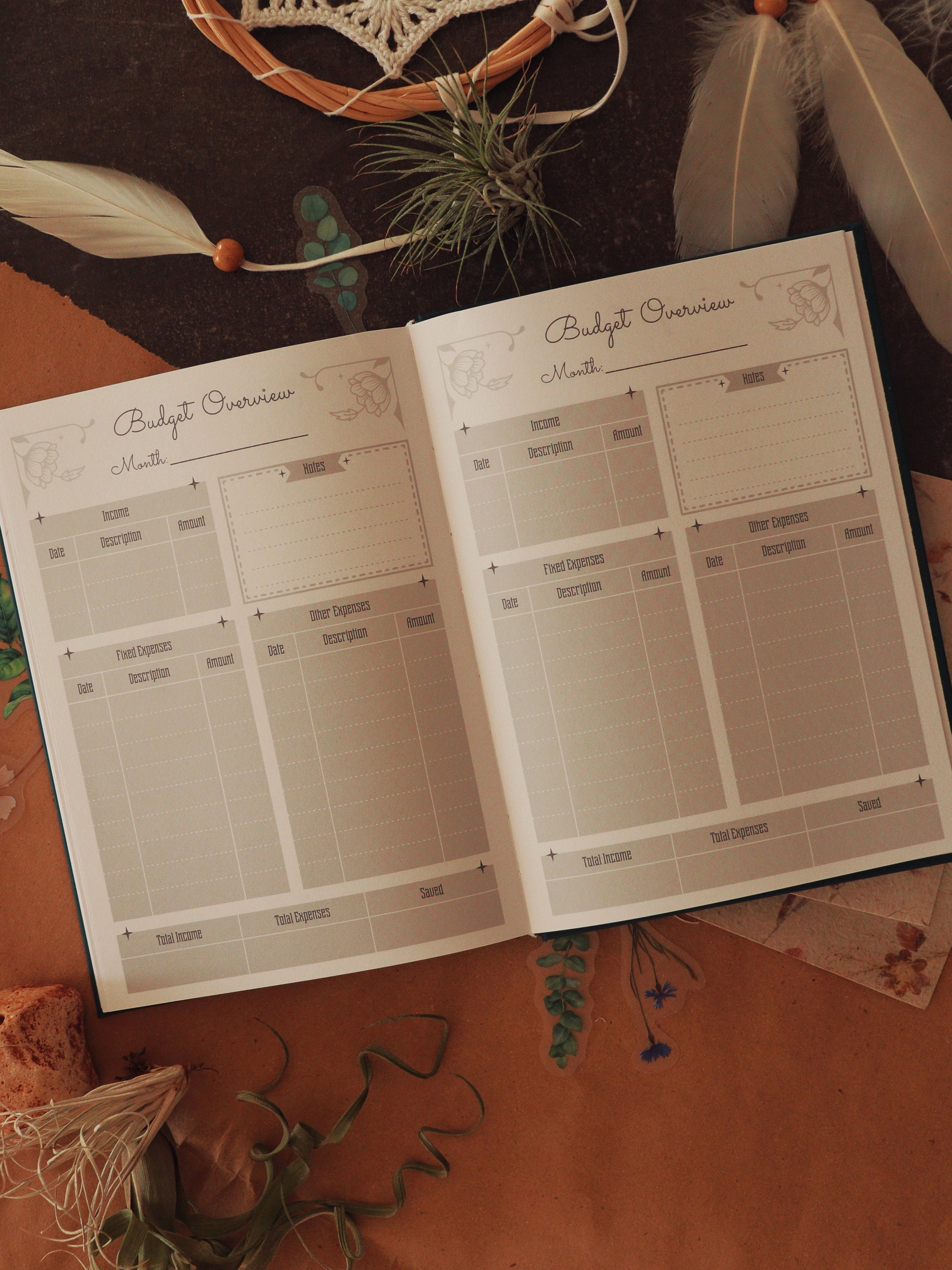 Hardcover Planner Magical Cover Metallic Foil Planner Esoteric Design ...