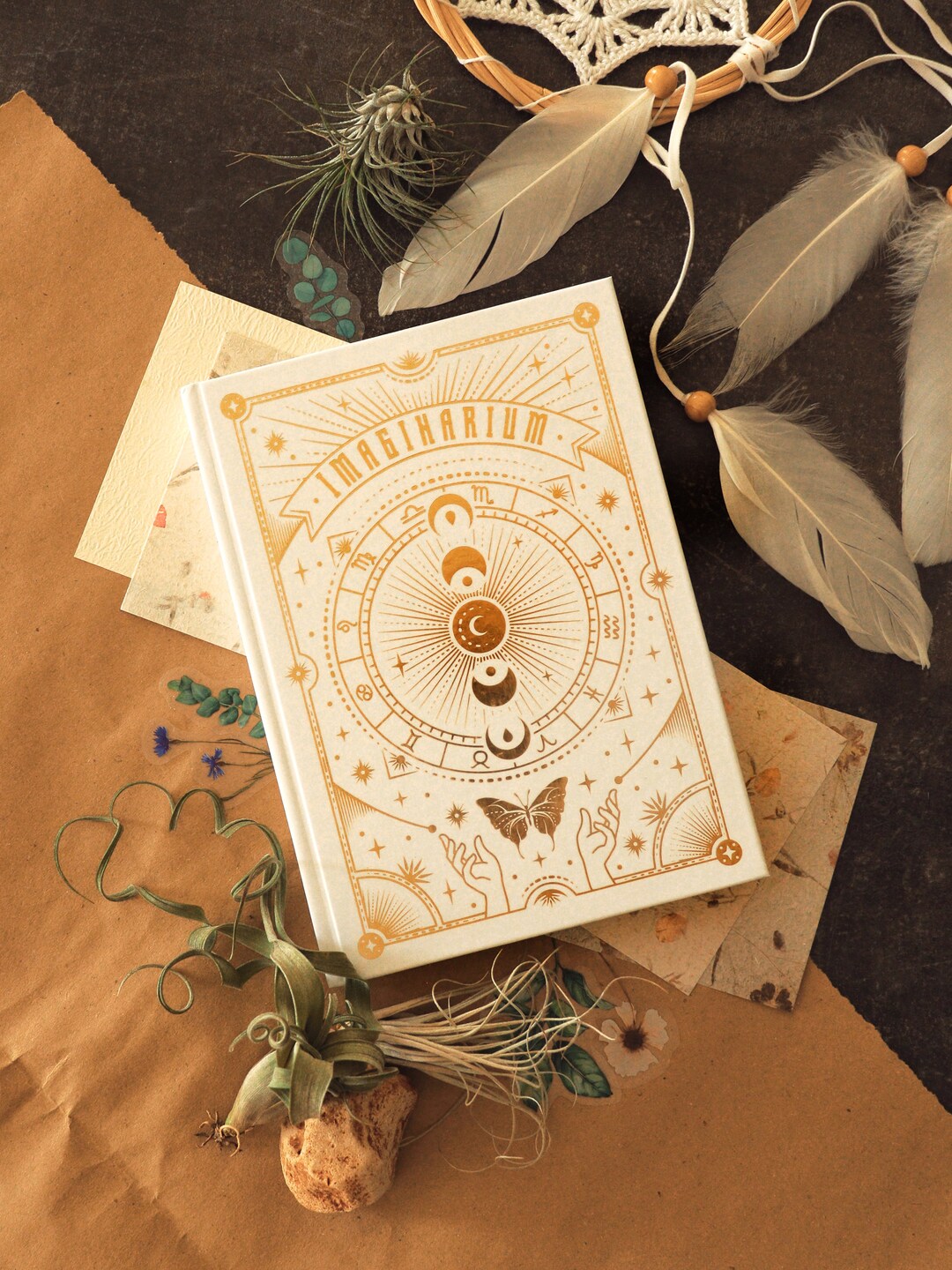 Dotted Hardcover Journal Magical Cover Metallic Foil Journal Esoteric ...