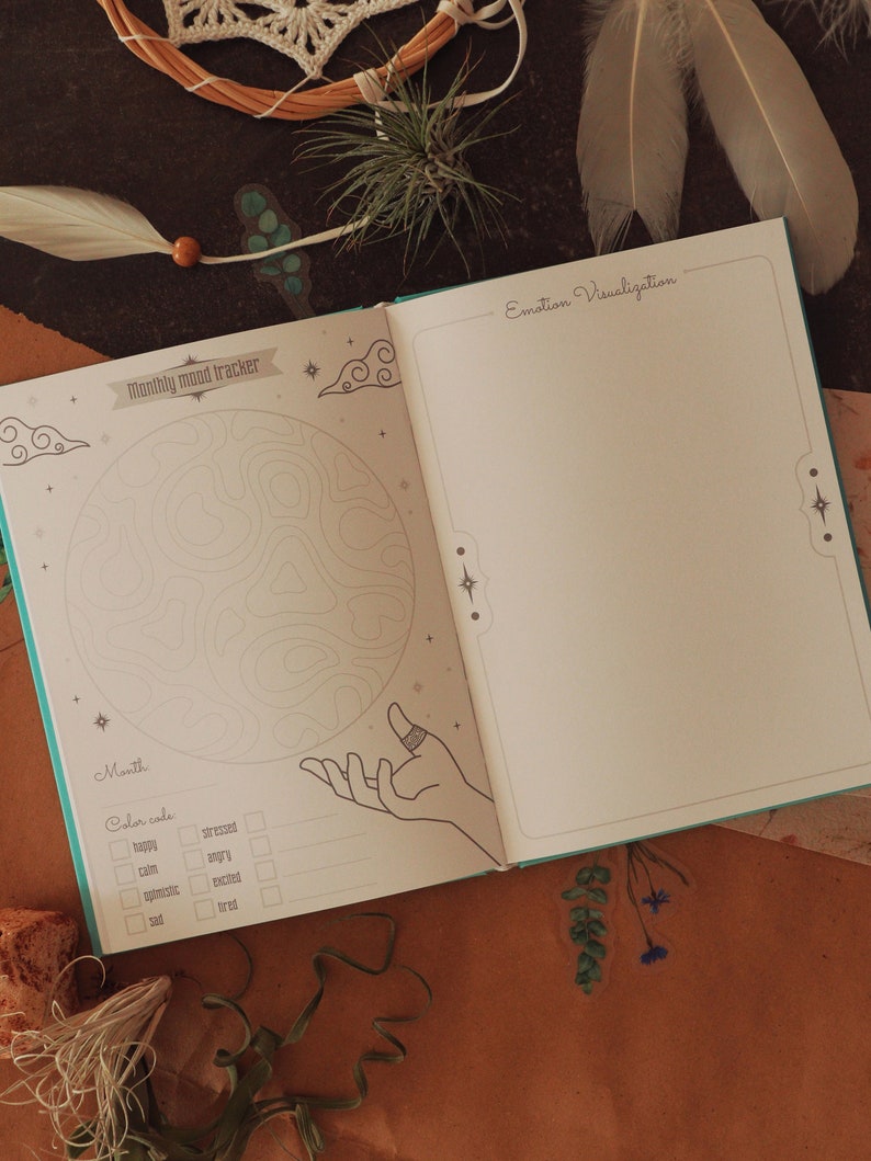 Hardcover Happiness Journal Magical Cover Journal Esoteric Design ...