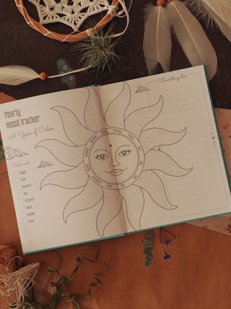 Hardcover Happiness Journal Magical Cover Journal Esoteric Design ...