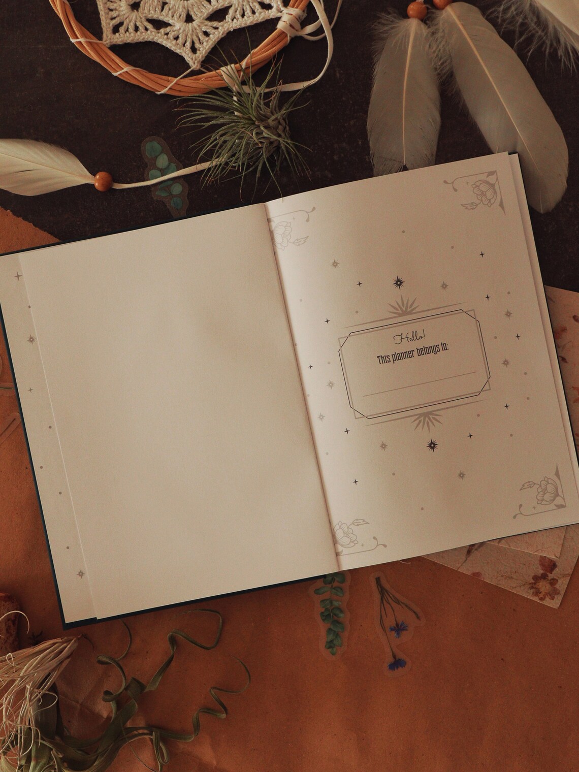 Hardcover Planner Magical Cover Metallic Foil Planner Esoteric Design ...