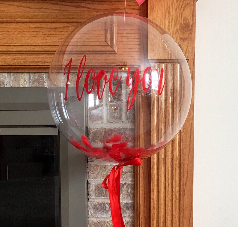 DIY Custom Balloons, Feather Balloons, 24,30, 36 Inch Custom Clear ...