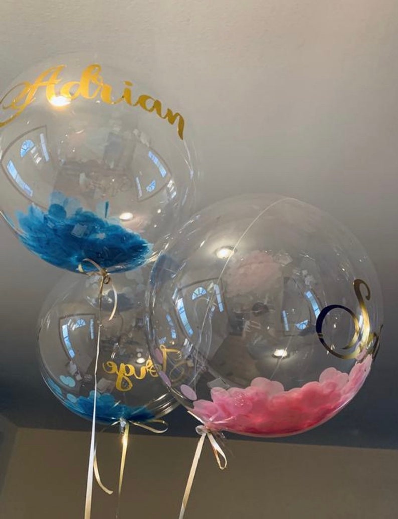 DIY 24 30 36 Inch Personalized Clear Balloon Custom Clear | Etsy