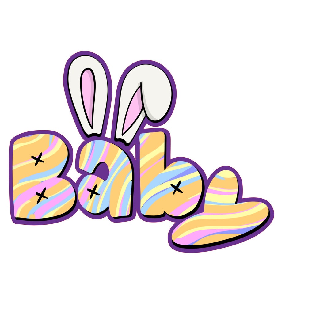 Baby Bunny Ears, Png, Svg,bunny, Printable, Baby, Print and Cut, Easter ...