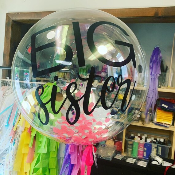 Big Sister or Big Brother Announcement Balloon Balloons | Etsy