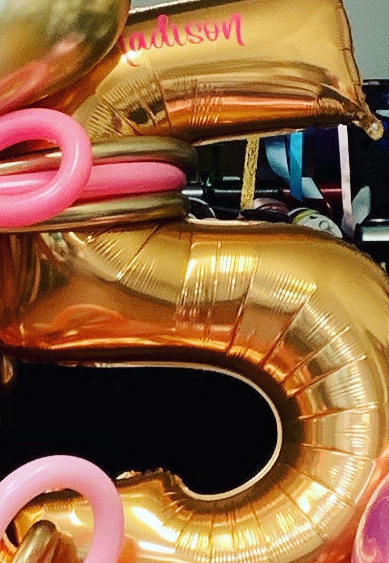 34 Rainbow Foil Balloon Number Balloon Number Giant Balloon - Etsy