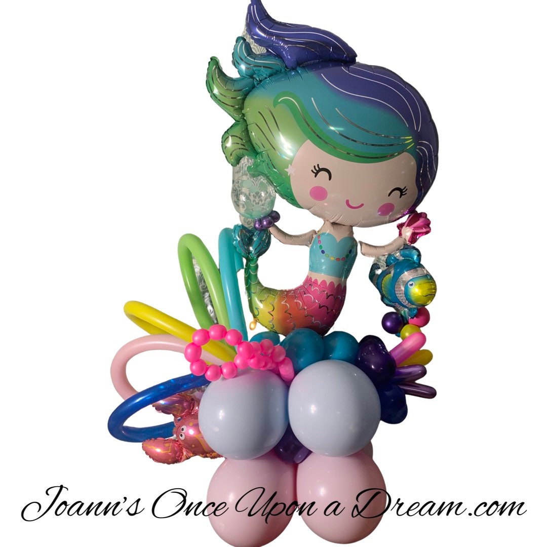 Diy-mermaid Balloon Marquee Balloon Bouquet Mermaid Tail - Etsy