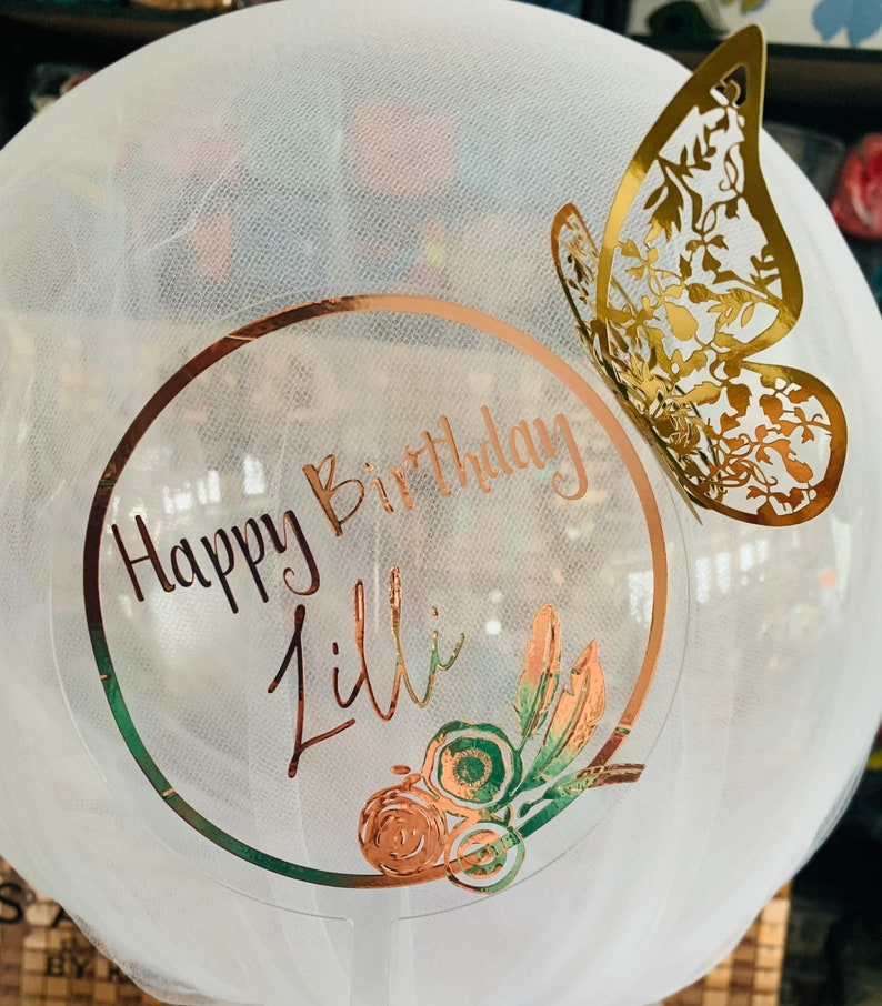 Custom Cake Toppers Acrylic Cake Topper Clear Cake Topper | Etsy