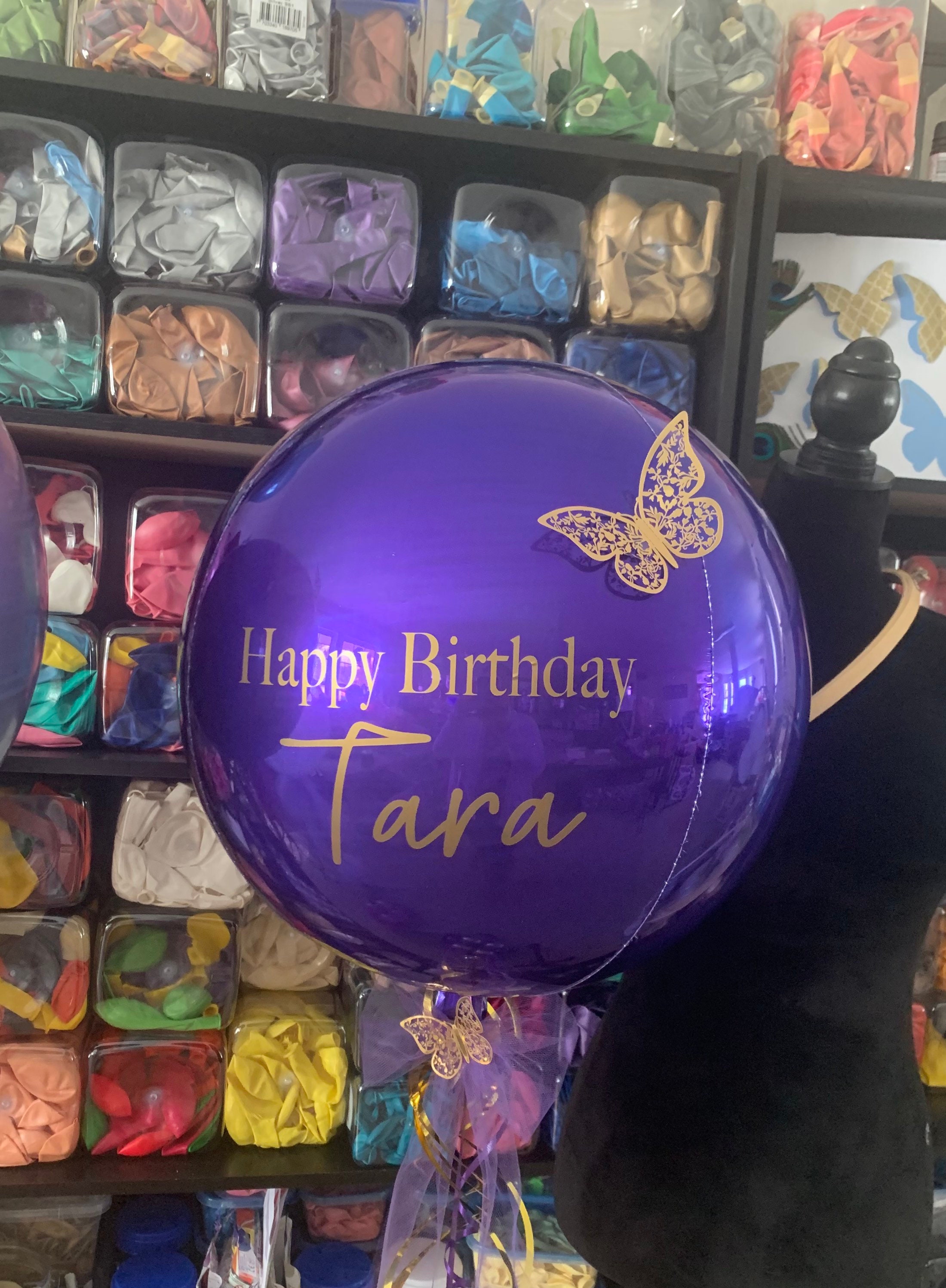 DIY 16" Round Ombre Foil Balloon, Party Balloons, Party Decor, Ball ...