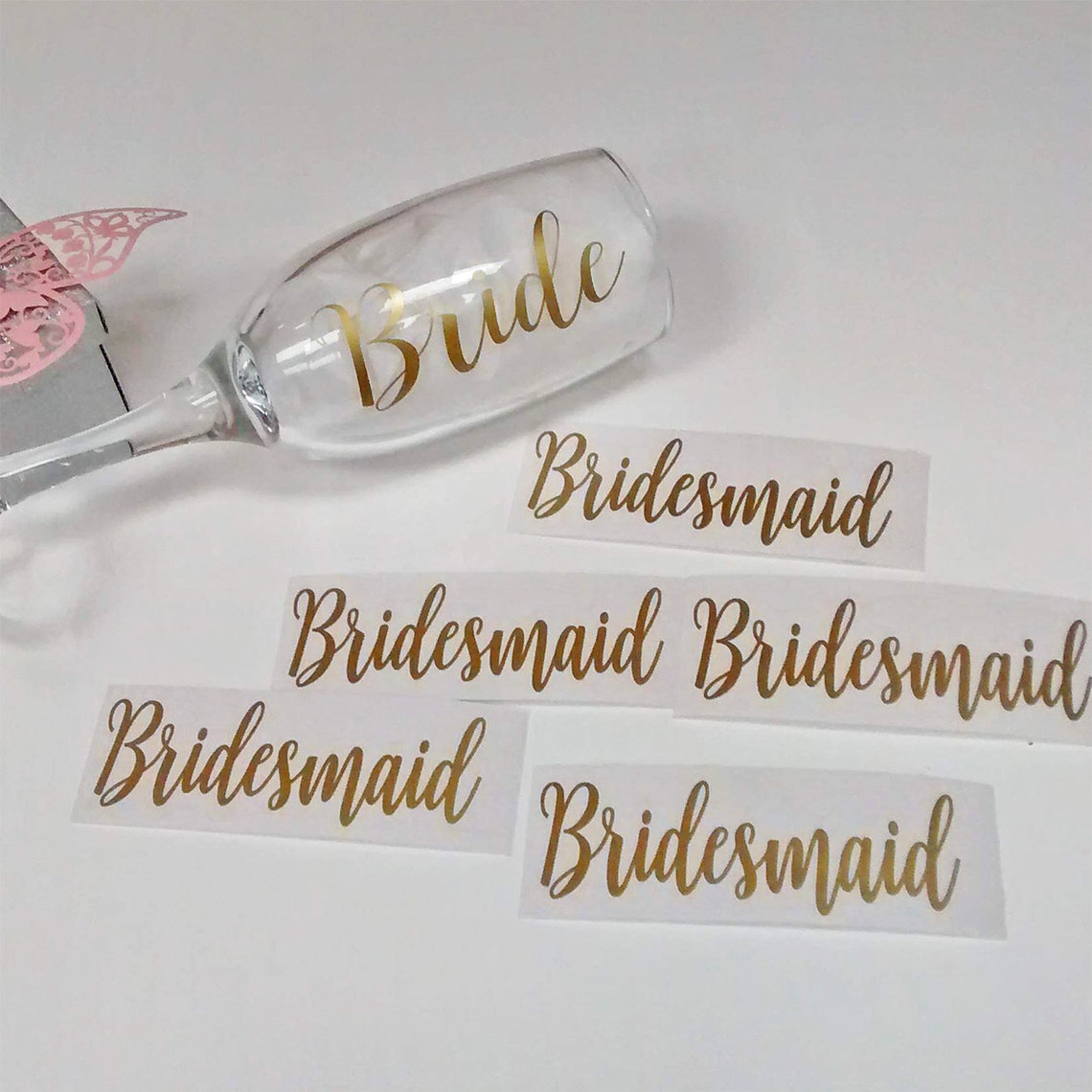 Champagne Flute Decal Vinyl Sticker ONLY DIY Party Glasses - Etsy UK