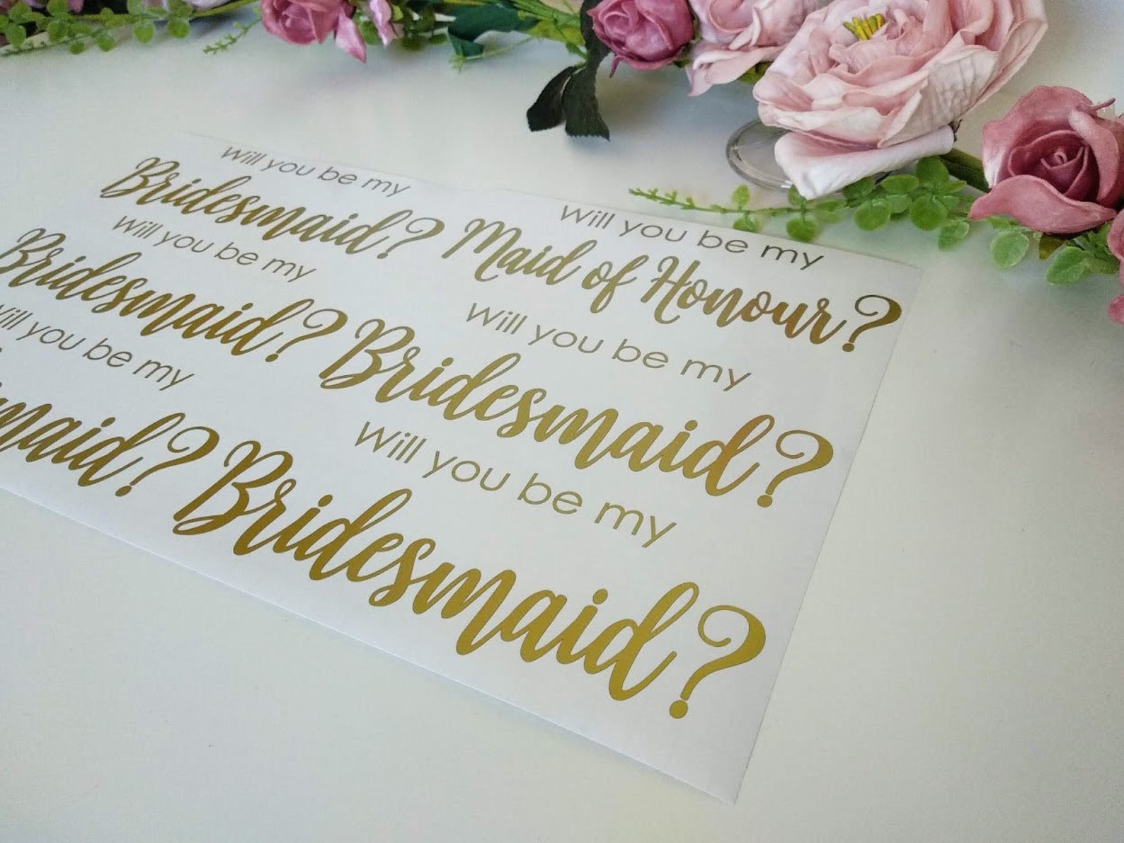 Proposal Box vinyl decal STICKER Will you be my bridesmaid | Etsy