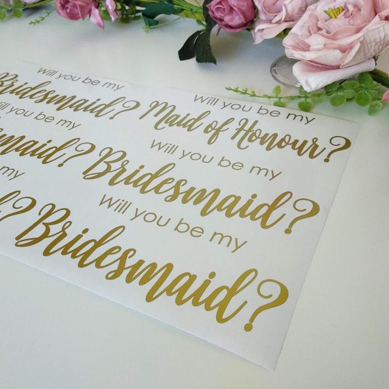 Maid of Honor Box Sticker - Etsy UK