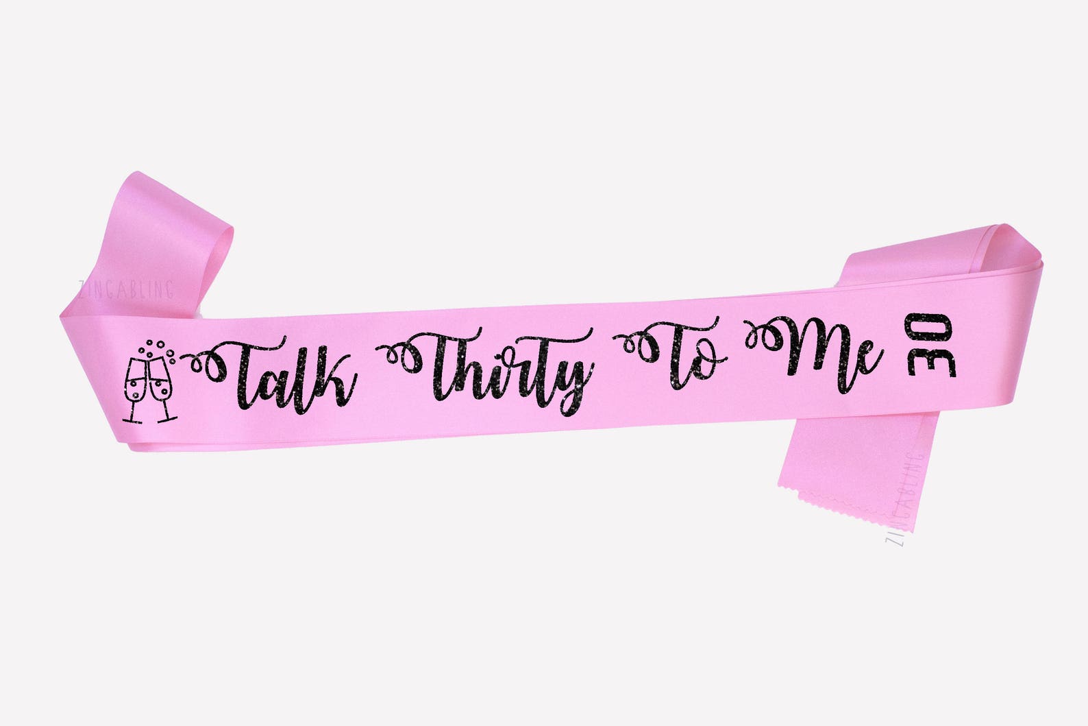 Talk Thirty to Me 30th Birthday Sash Fab at 30 Custom Sash - Etsy