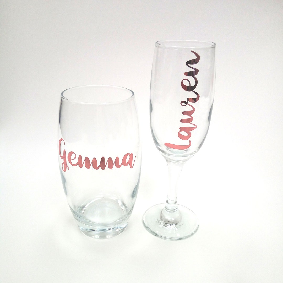 Custom Name Stickers for Glass Decals. Personalised Vinyl Sticker for ...