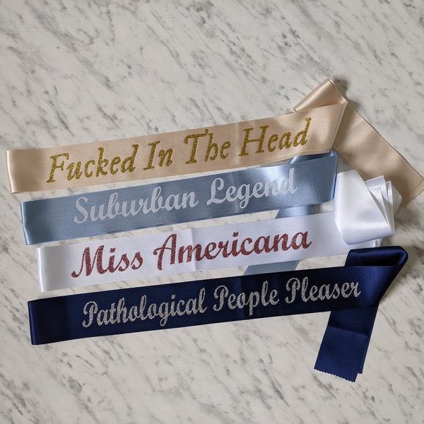 Pageant Sash Fonts - Etsy