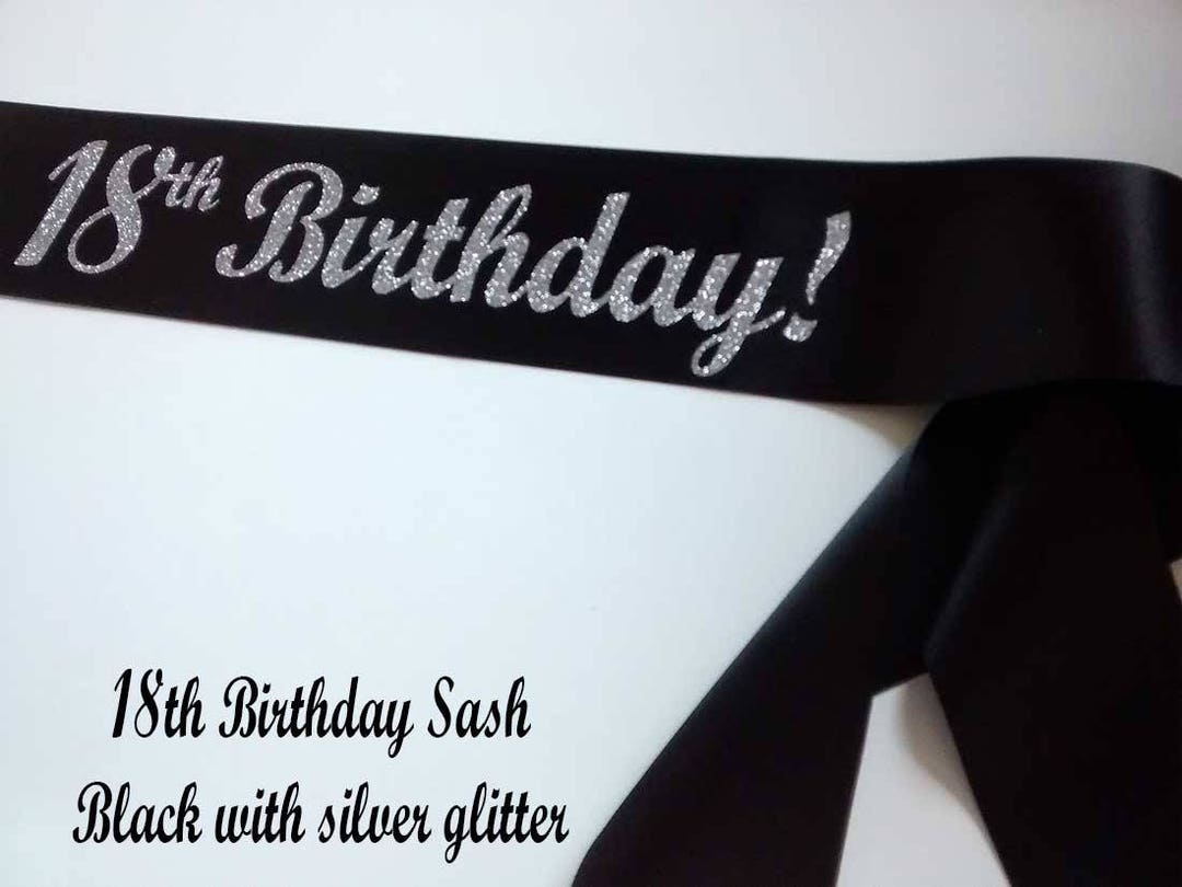 18th Birthday Sash, 18 Birthday, 18th Birthday Gift for Woman, Eighteen ...