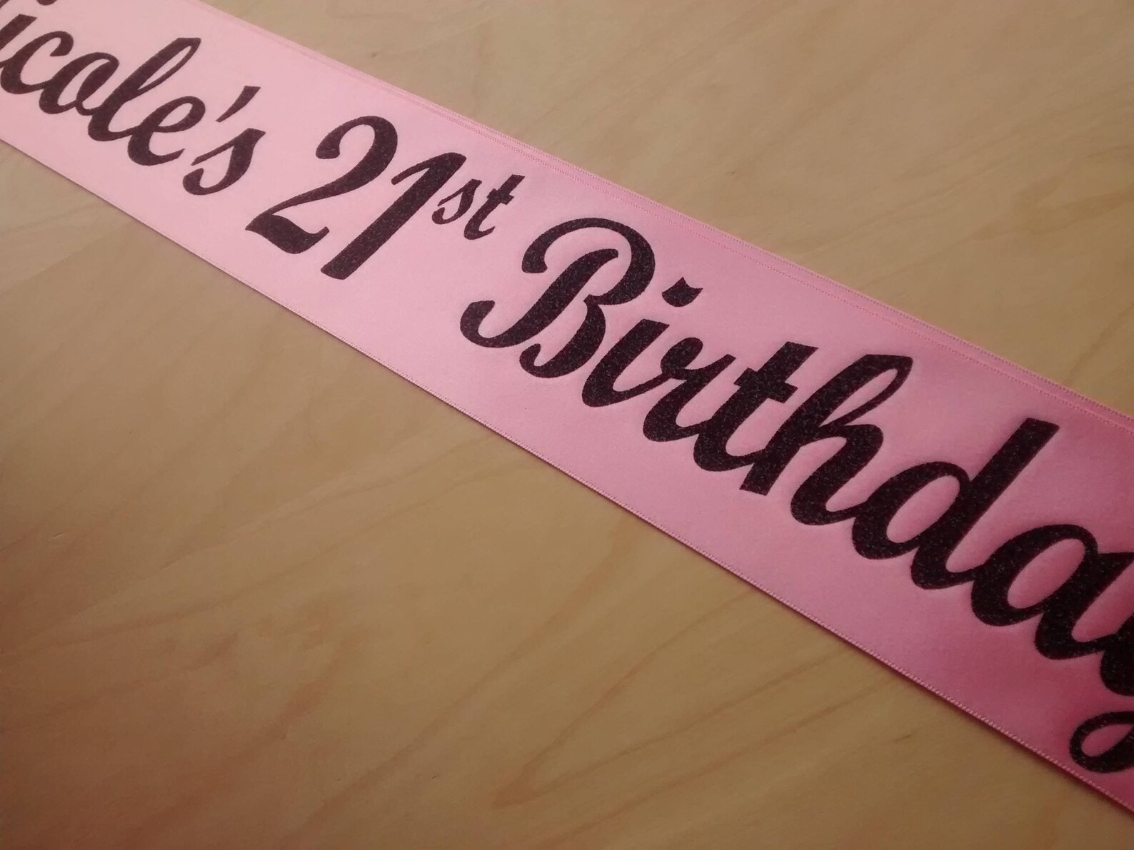 Personalised 21st Birthday Sash. Luxurious Satin Ribbon. Ideal | Etsy UK