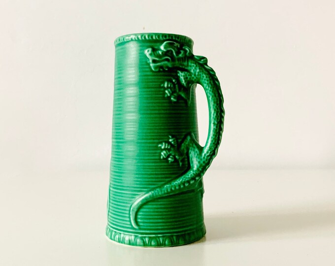 Vintage Sylvac Green Dragon Jug - Etsy