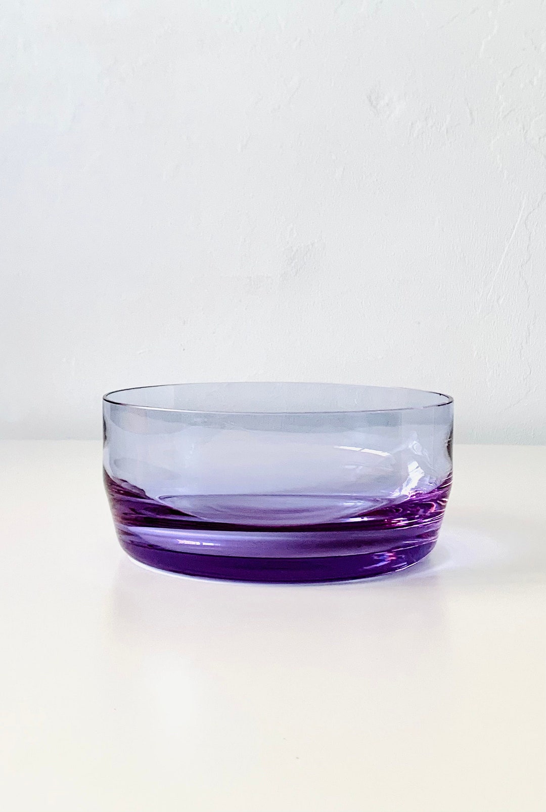 Large Vintage Caithness Heavy Purple Glass Bowl - Etsy UK