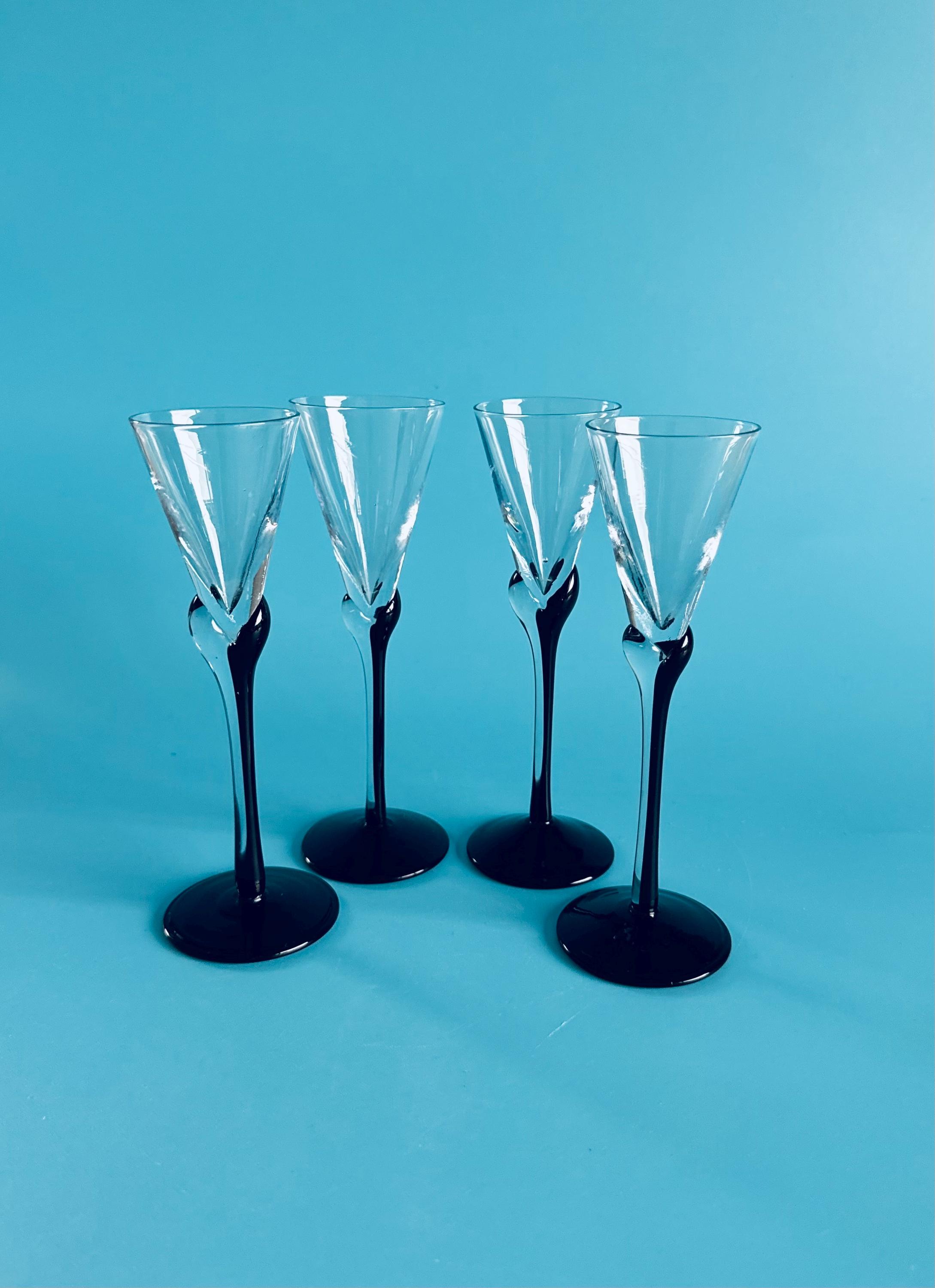 Set of 4 Vintage French Sherry Glasses - Etsy UK