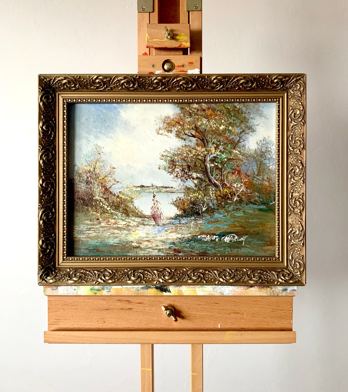 Marie Charlot Impressionist-style Artist Signed Painting Lady - Etsy