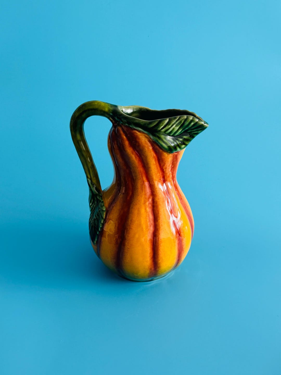 OLFAIRE Hand Painted Ceramic Gourd Pitcher/jug From Portugal - Etsy UK
