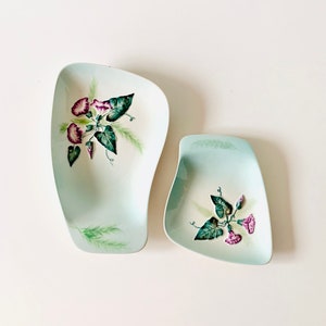 Set X 2 Carlton Ware Hand Painted Decorative Plates Circa - Etsy