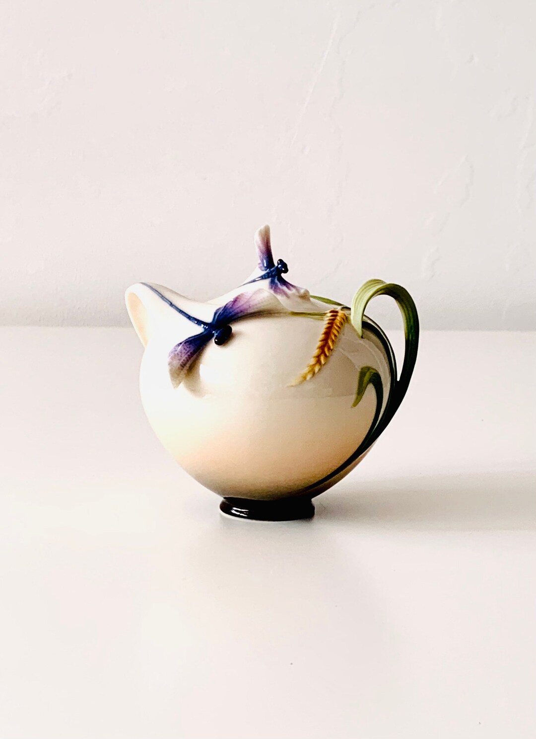 Collectible Vintage Franz Dragonfly Porcelain Lidded Pot - Etsy UK