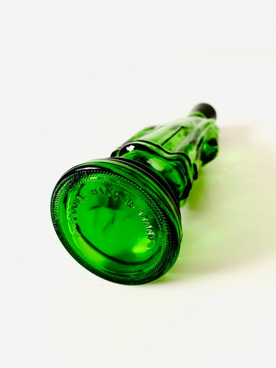 Vintage Green Glass Soldier Shaped Perfume Bottle wit… - Gem