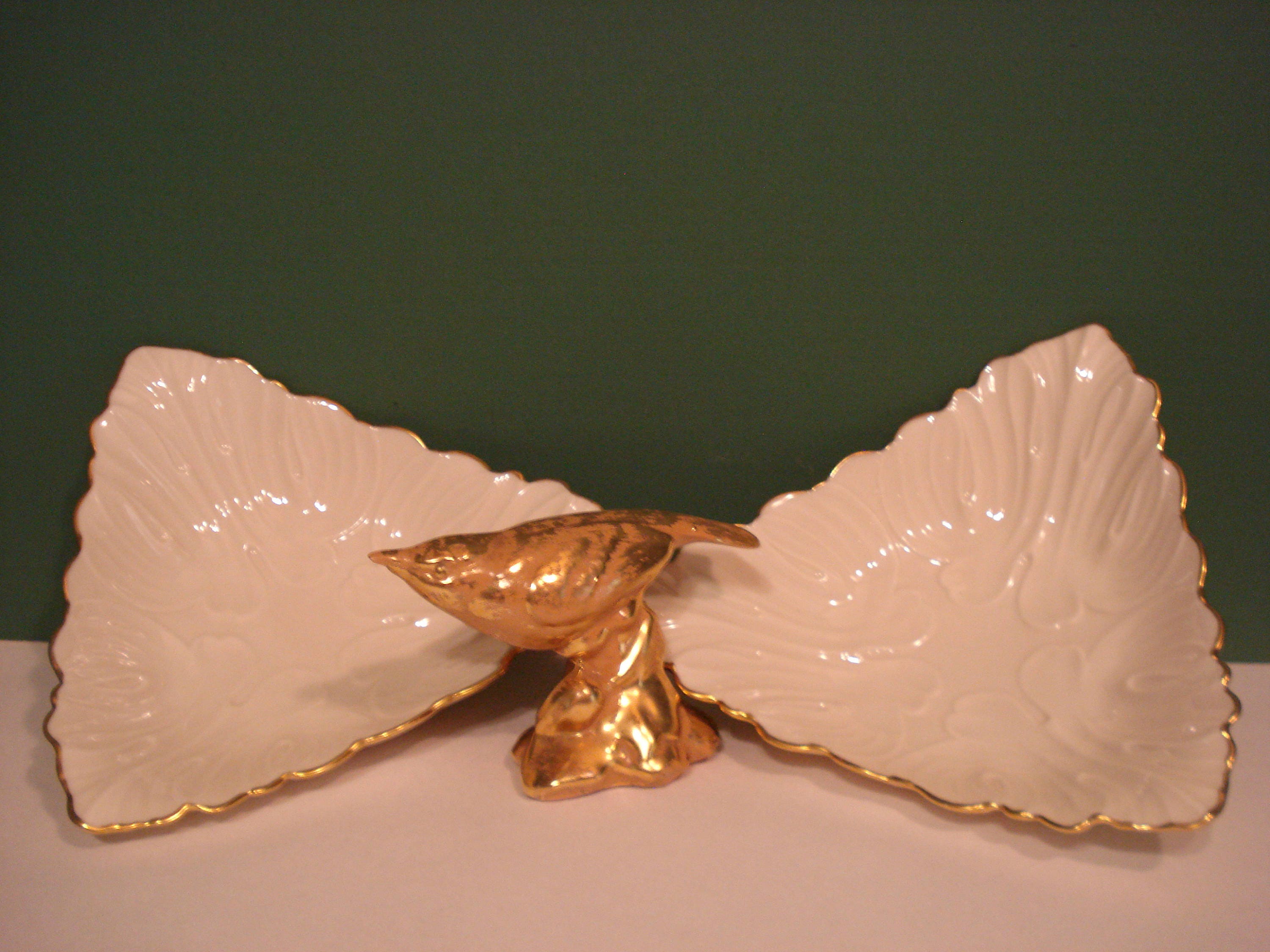 SALE Two Triangular Trays Triad Collection by Lenox and One Terra Cotta ...