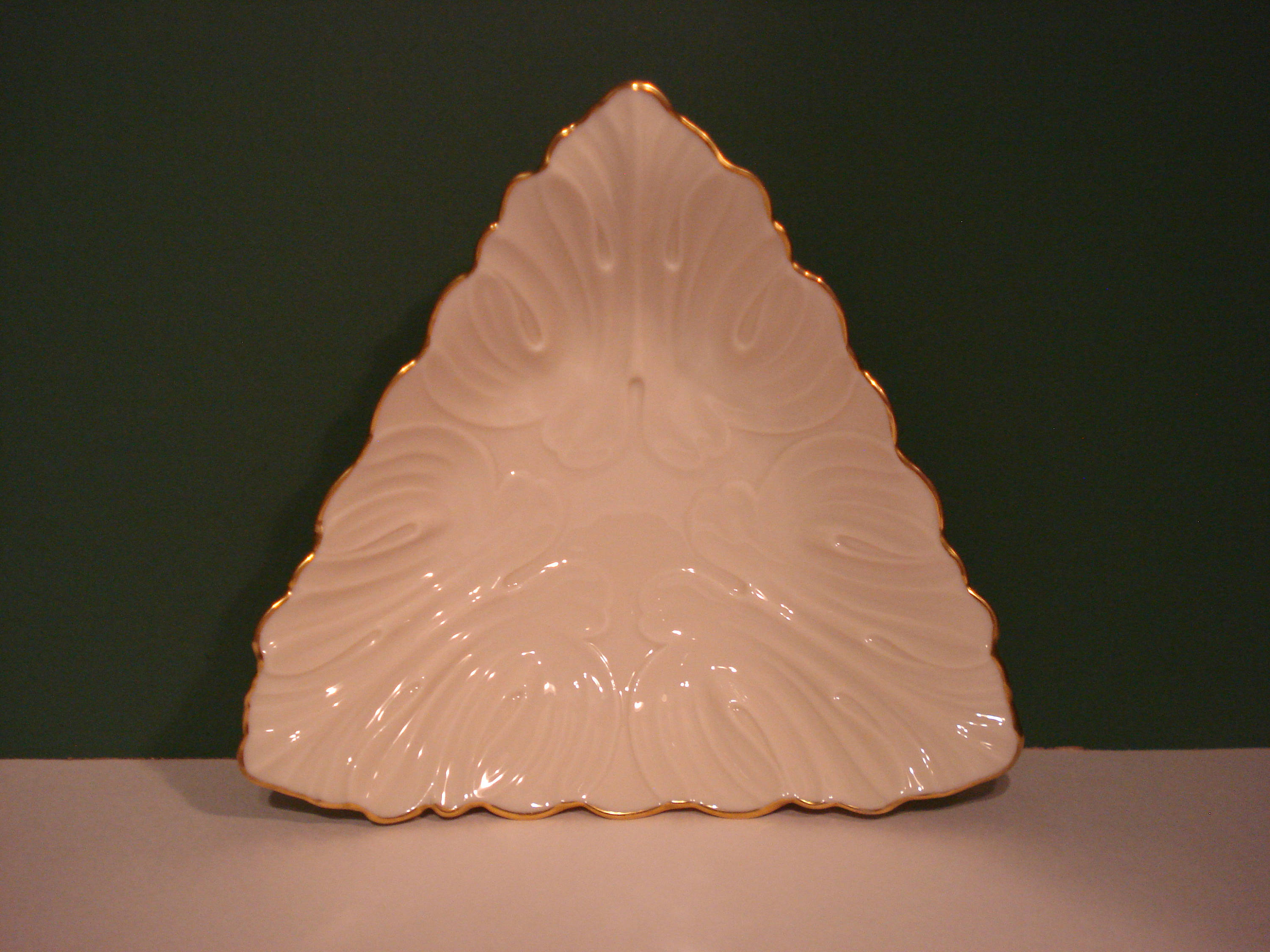 SALE Two Triangular Trays Triad Collection by Lenox and One Terra Cotta ...