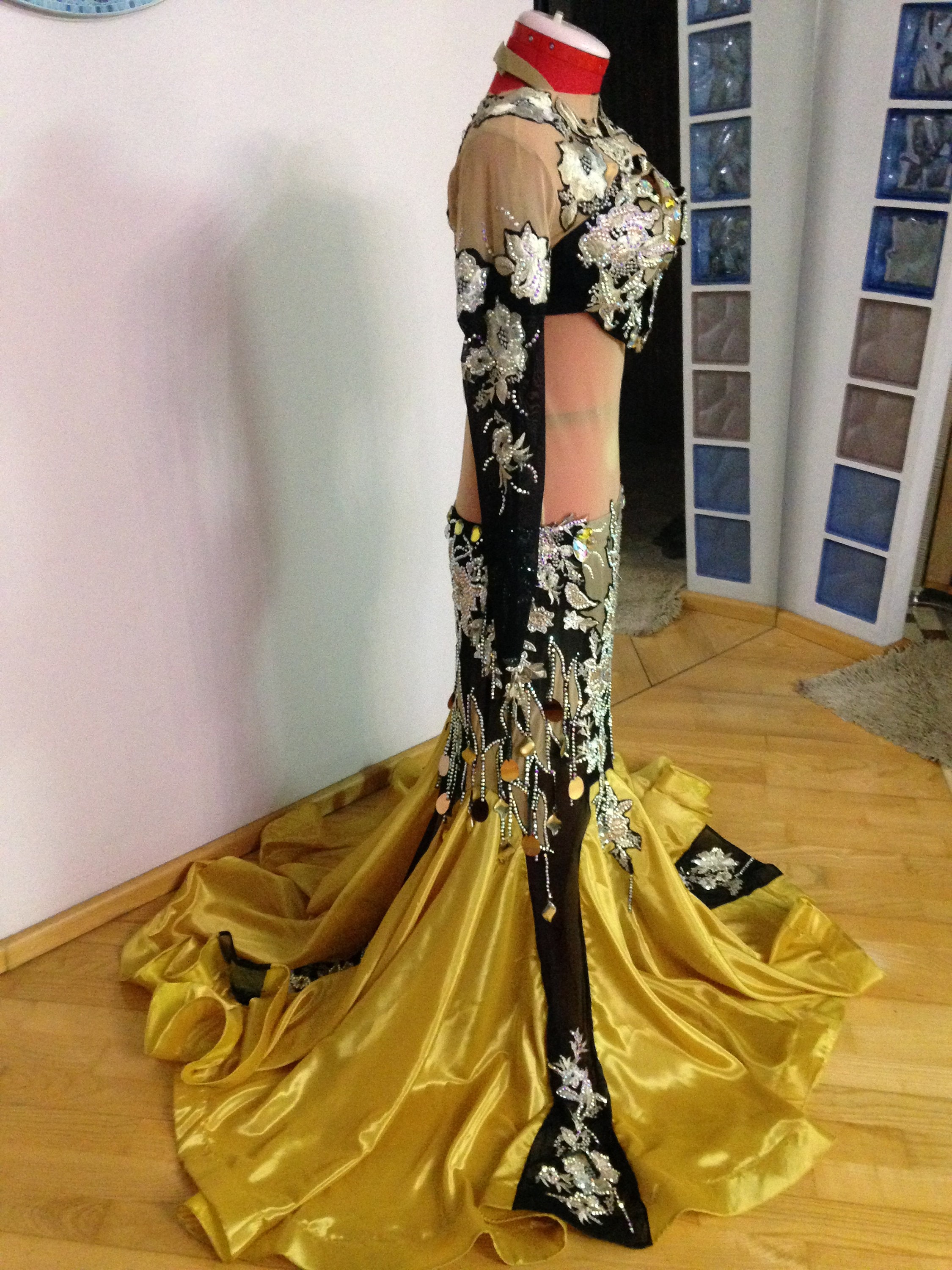 Professional Belly Dance Costume Golden Orchid. - Etsy