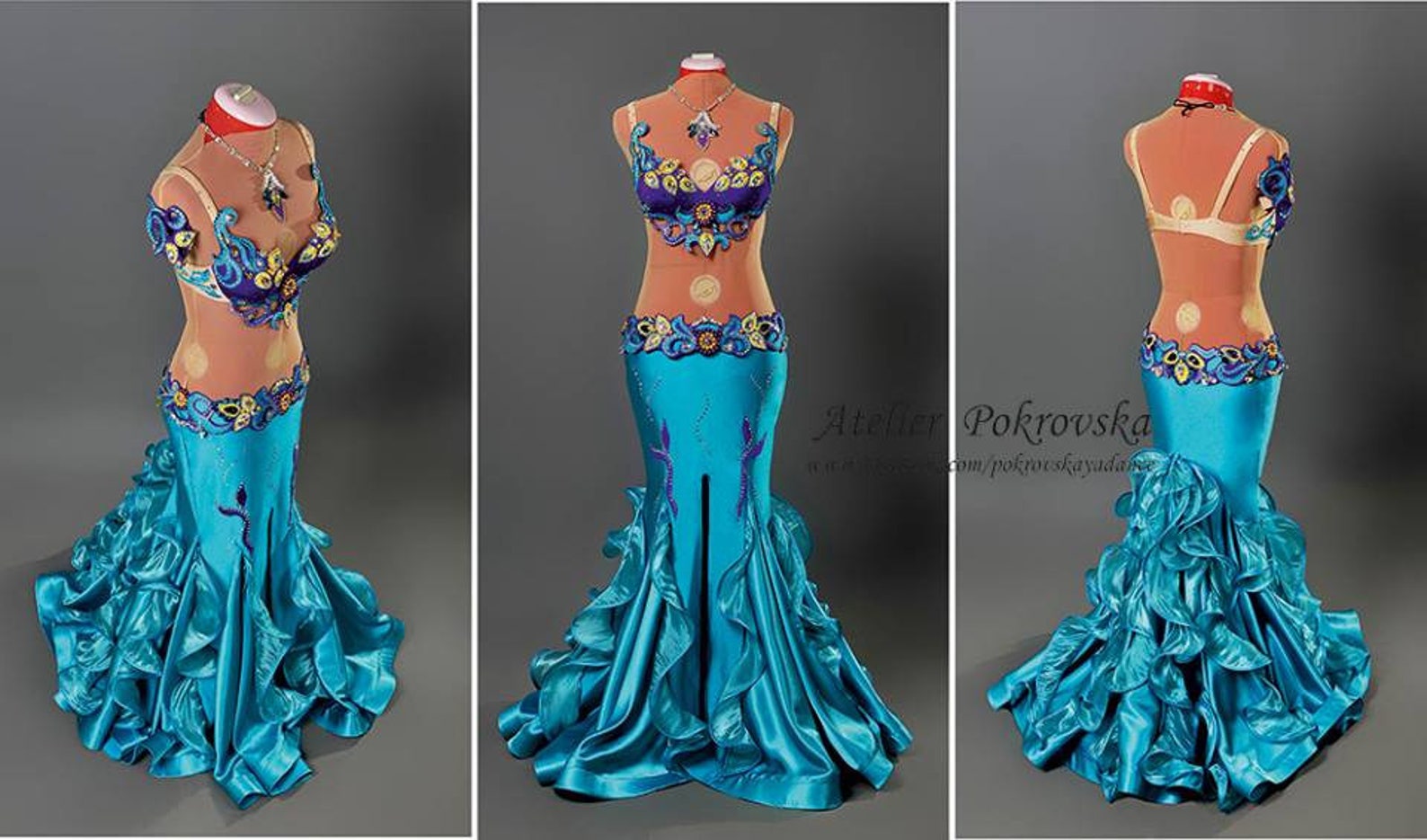 Professional Belly Dance Costume Mode "liana" - Etsy