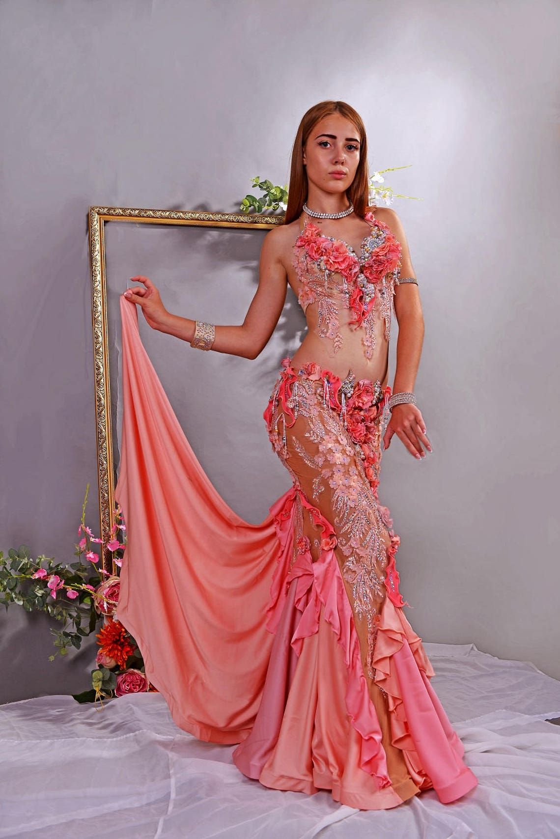 Professional Costume for Belly Dance Bridal Style - Etsy