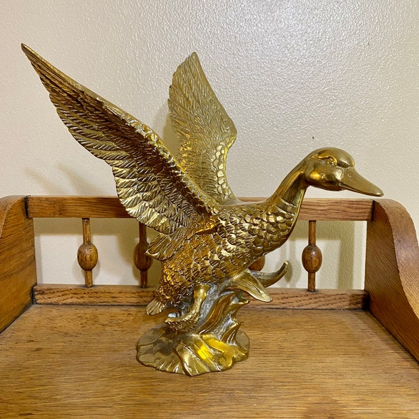 Large Brass Duck - Etsy