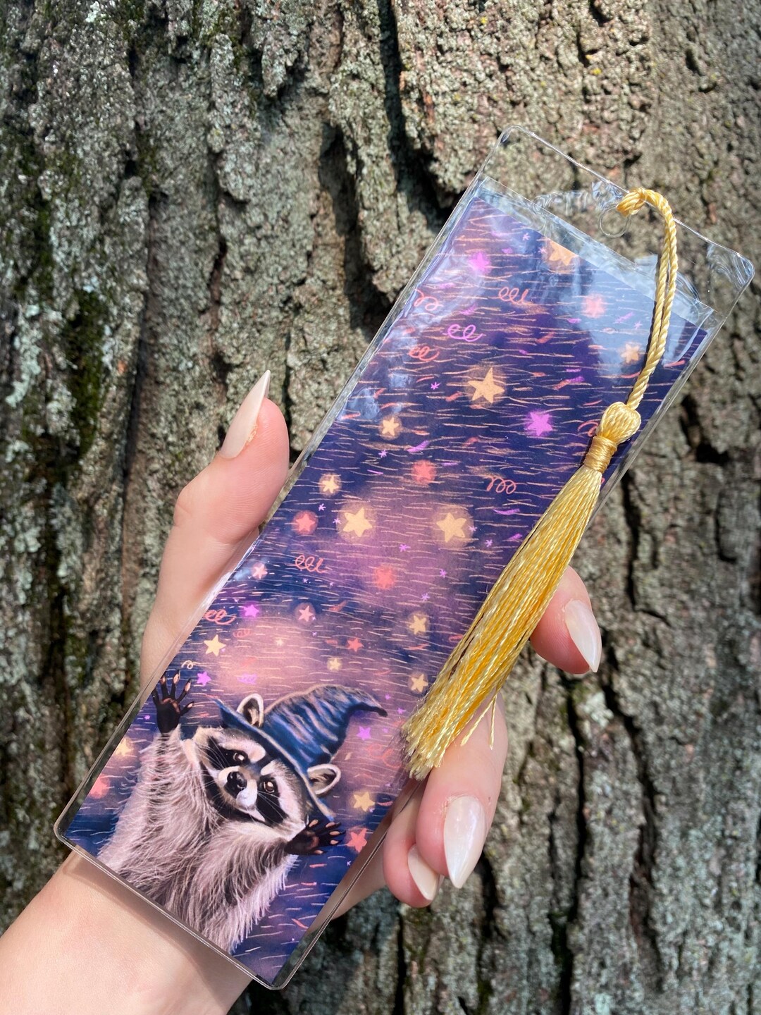 Cute Raccoon Bookmark, Gifts for Her,raccoon Wizard Bookmark, Forest ...
