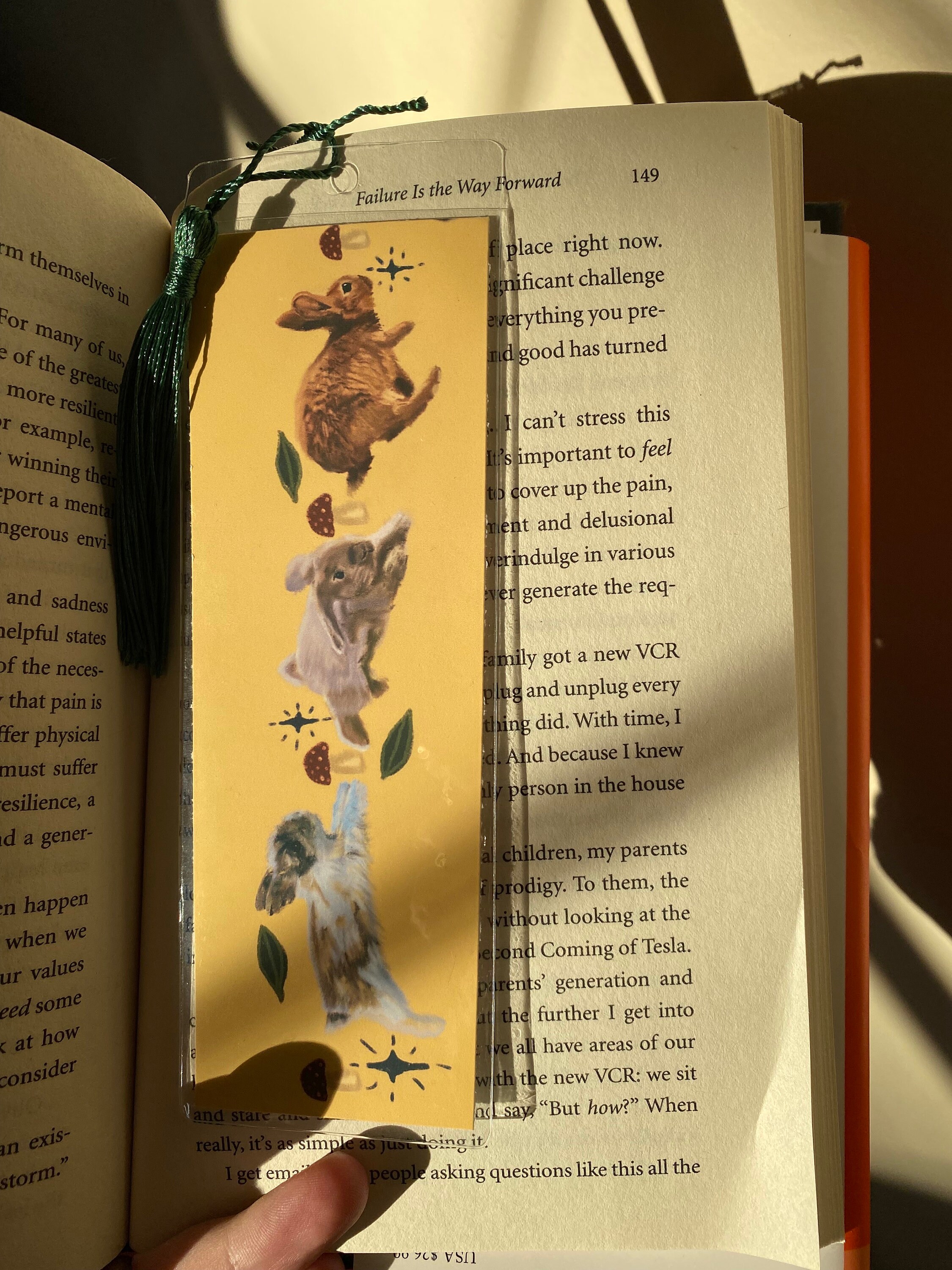 Bunny Bookmark, Rabbit Bookmark, Butterfly Bookmark, Cottagecore ...