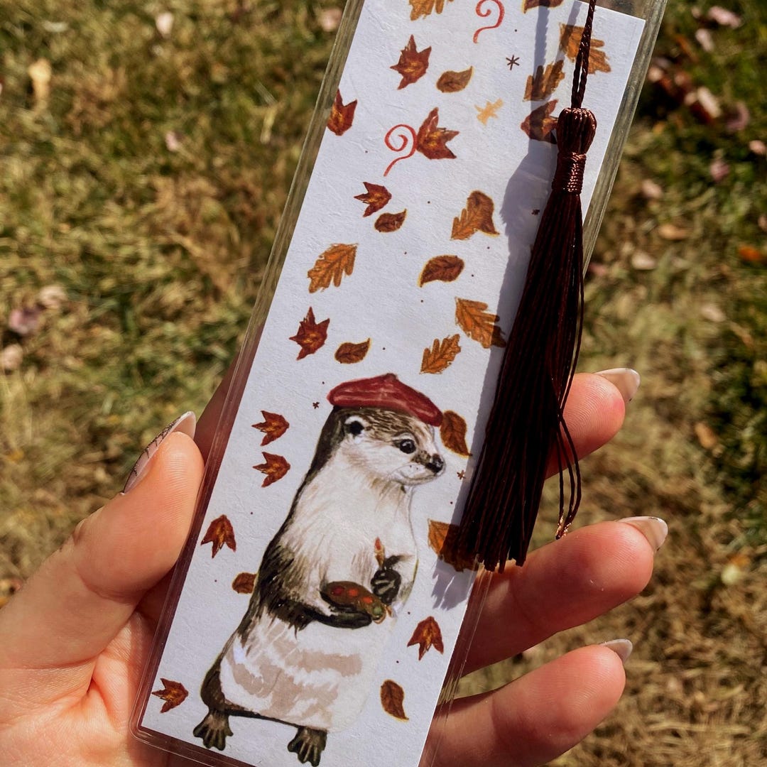 Cottagecore Otter Bookmark, Gift for Readers,bookmarks for Girls, Cute ...