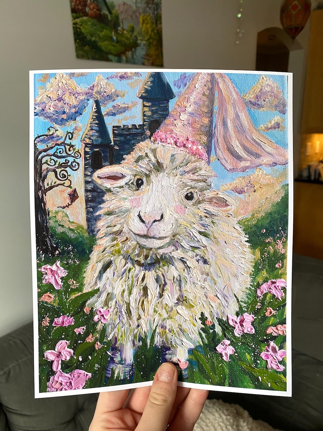 Victorian Sheep Princess Matte Print, Whimsical Cottage Decor - Etsy