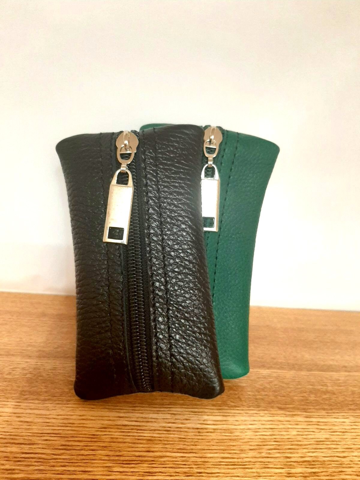 Leather Keychain Soft Leather Key Pouch Small Wallet for Keys | Etsy