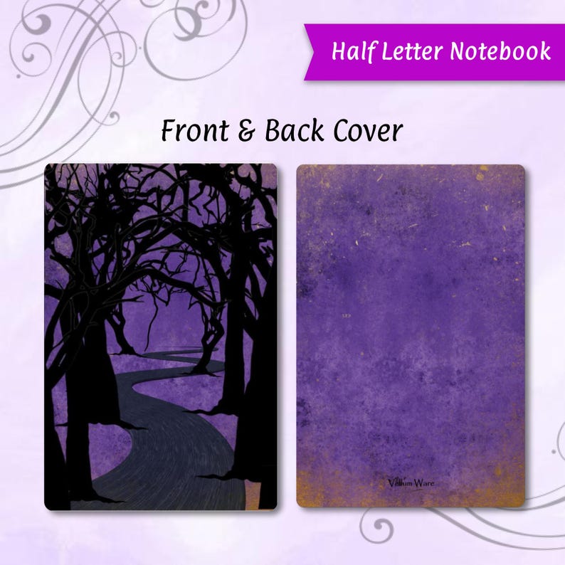 Agatha All Along Inspired Half Letter Notebook: Tarot Dividers ...
